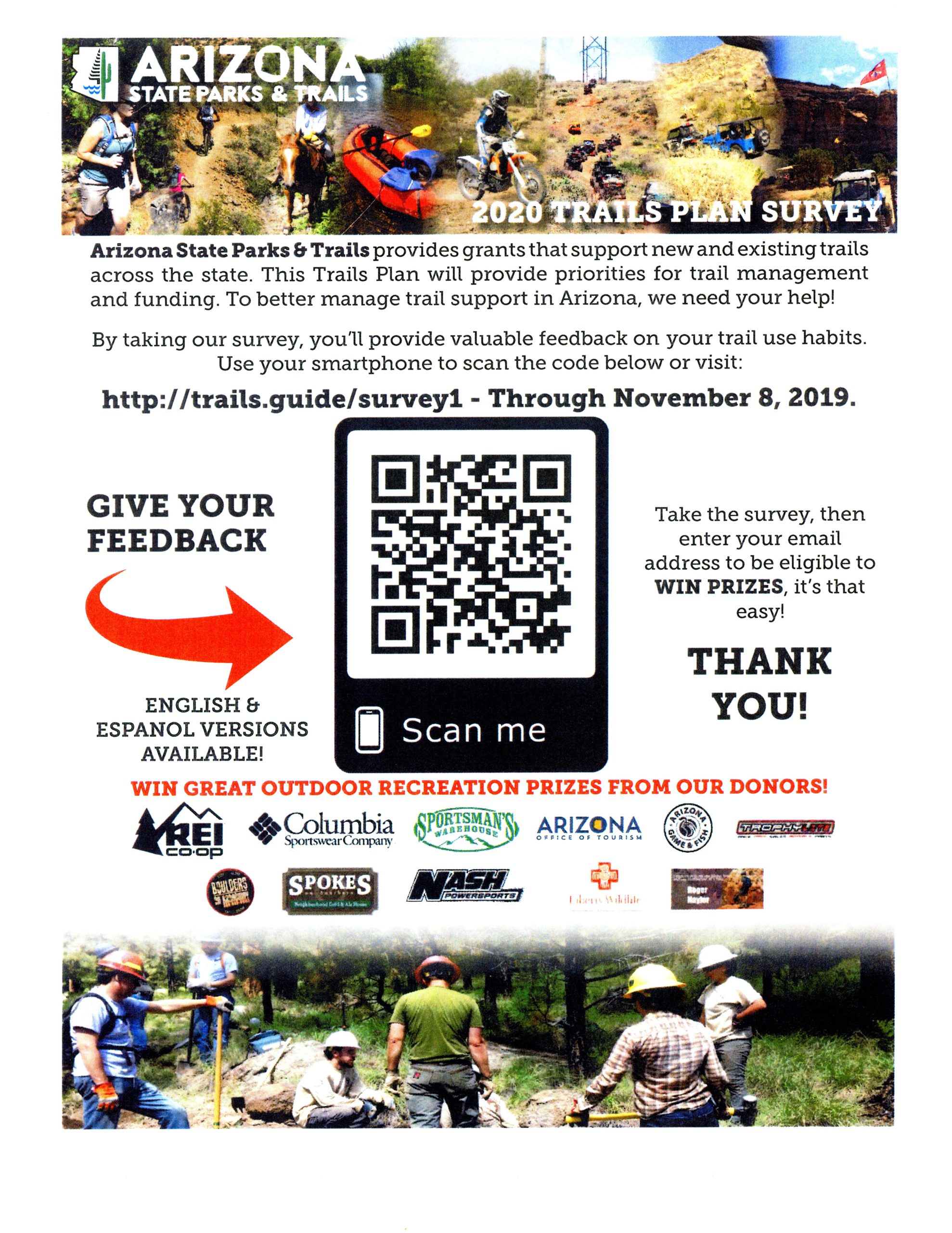 2020 Arizona State Parks & Trails Survey – Trail Riders of Southern Arizona