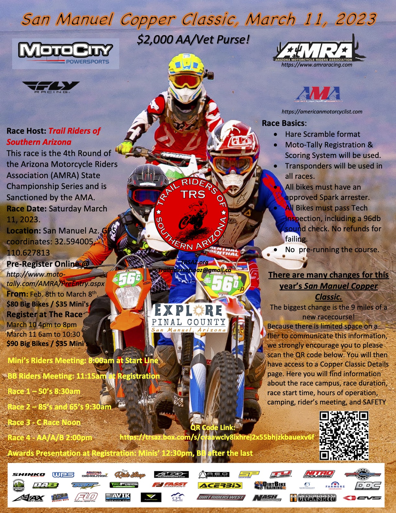 San Manuel Copper Classic AMRA Race – Trail Riders of Southern Arizona